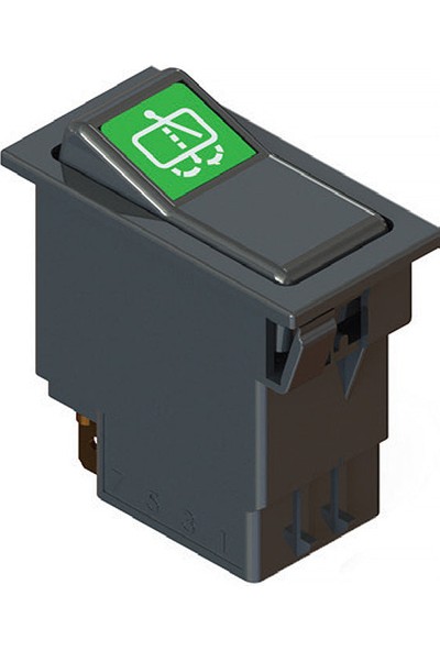 Allestock Universal Cam Yıkama Düğmesi Anahtarı 4 Pin Rocker Switch - Ampullü 24V Allestock Universal Cam Yıkama Düğmesi Anahtarı 4 Pin Rocker Switch - Ampullü 24V