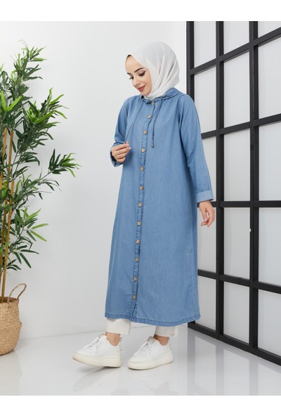 Doğal Kumaşlı- Kapşonlu Kap