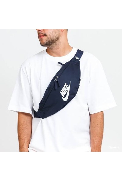 Nike Heritage-3-L-Unisex-Bel-Cantasi-Lacivert-Beyaz Nike Heritage-3-L-Unisex-Bel-Cantasi-Lacivert-Beyaz