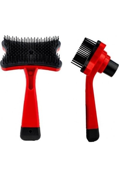 Piyop Evcil Hayvan Tarak - Kendini Temizler Fırça - Kırmızı Piyop Evcil Hayvan Tarak - Kendini Temizler Fırça - Kırmızı