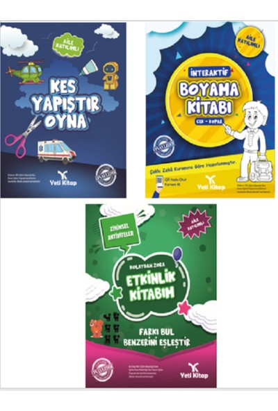 Okul Öncesi Evde Erkek Etkinlik Seti Okul Öncesi Evde Erkek Etkinlik Seti