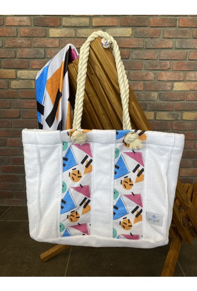 Airycot Plaj Çantası Geo Mix