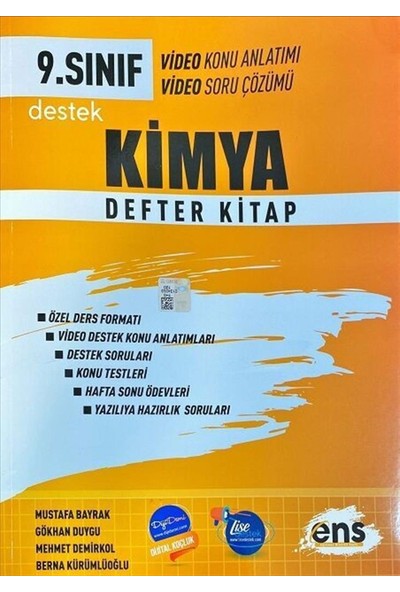 Ens Yayıncılık 9. Sınıf Kimya Destek Defterim Ens Yayıncılık 9. Sınıf Kimya Destek Defterim