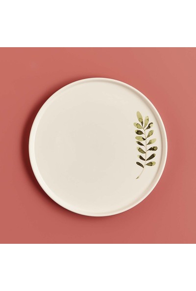 Leaf Seramik Servis Tabağı Beyaz 26 cm Leaf Seramik Servis Tabağı Beyaz 26 cm