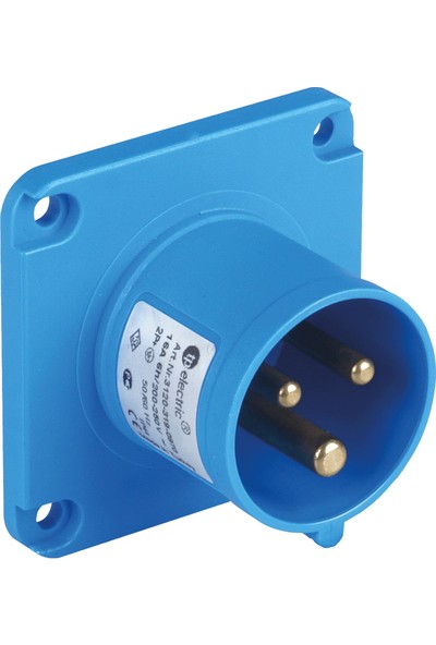 Tp Electric 3X16A. Düz Makine Fişi Tp Electric 3X16A. Düz Makine Fişi
