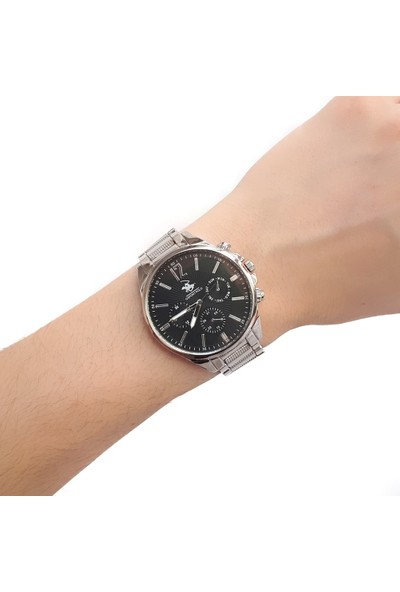 G Sport Polo Metal Kasa ve Kordon Gümüş Erkek Kol Saati CHES176