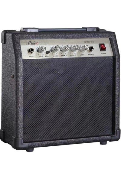 Midex MGA-30 Elektro Gitar Amfisi 30 WATT Gain Özelliği Kulaklık Çıkışı Midex MGA-30 Elektro Gitar Amfisi 30 WATT Gain Özelliği Kulaklık Çıkışı