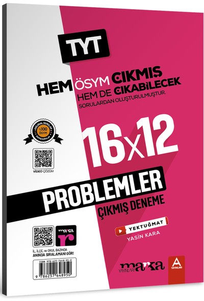 Marka Yayınları TYT 2023 Problemler 16x12 Çıkmış ve Çıkabilecek Denemeler Marka Yayınları TYT 2023 Problemler 16x12 Çıkmış ve Çıkabilecek Denemeler
