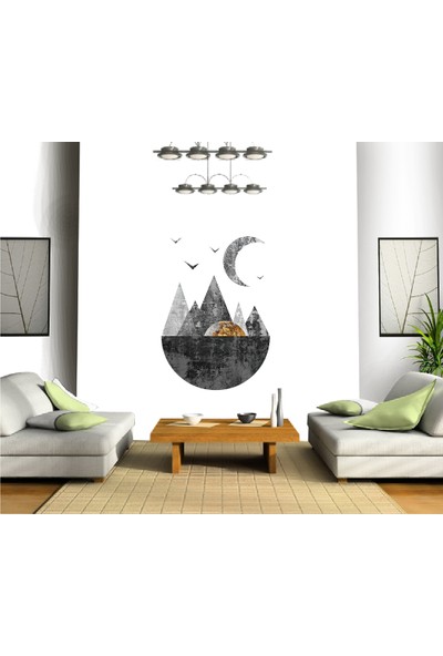 Montana Workshop Moon Valley Bas Kes Duvar Sticker