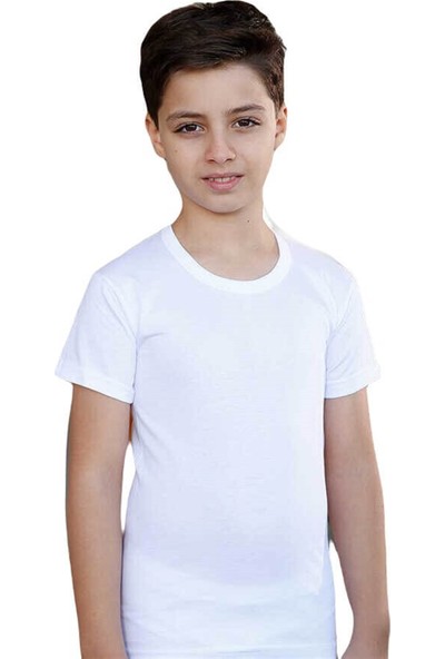Berrak 1502 Kısa Kollu Bisiklet Yaka Pamuk Erkek Çocuk Fanila 6'lı Paket Berrak 1502 Kısa Kollu Bisiklet Yaka Pamuk Erkek Çocuk Fanila 6'lı Paket