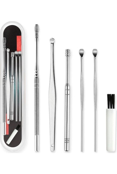Kitchen Live 6'lı Paslanmaz Çelik Kulak Balmumu Toplayıcı Çıkarıcı Temizleyici Bakımı Çubuk Seti Kitchen Live 6'lı Paslanmaz Çelik Kulak Balmumu Toplayıcı Çıkarıcı Temizleyici Bakımı Çubuk Seti