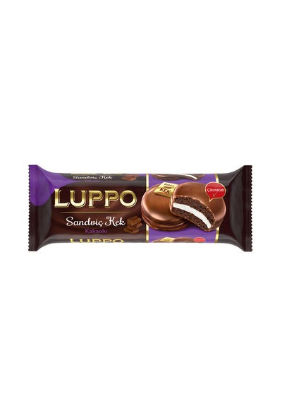 Luppo Sandviç Kek Kakaolu 8'li Paket 184 G * 5 Adet