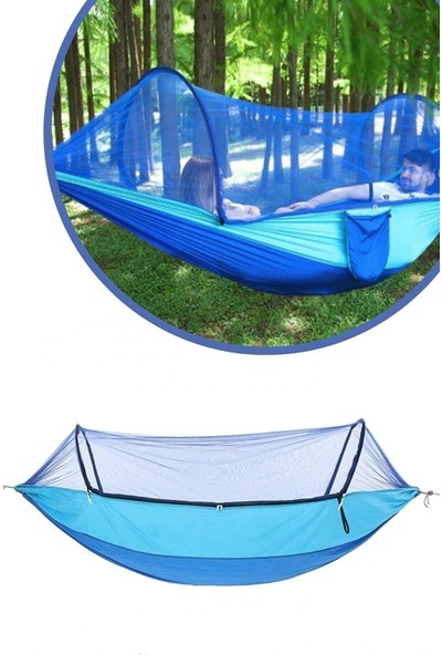 Safestore Pratik ve Hızlı Açılan Kendiliğinden Cibinlikli Hamak Uyku Salıncağı (120 cm x 250 Cm) Safestore Pratik ve Hızlı Açılan Kendiliğinden Cibinlikli Hamak Uyku Salıncağı (120 cm x 250 Cm)