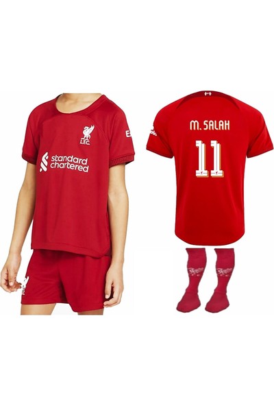 Hnsport Yeni Sezon Çocuk Liverpool M.Salah Forması + Şort+ Çorap 3Lü Set Hnsport Yeni Sezon Çocuk Liverpool M.Salah Forması + Şort+ Çorap 3Lü Set