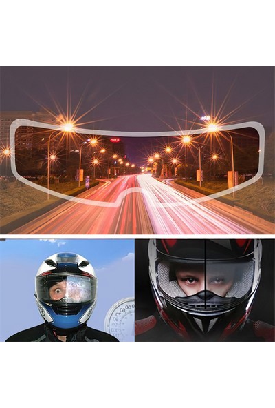 Benturks Motosiklet Kaskı Buğu Önleyici Koruma Lens Filmi