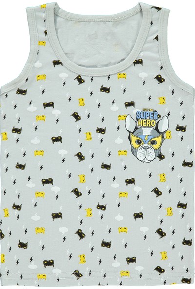 Donella Erkek Çocuk Atlet 2-10 Yaş Açık Gri