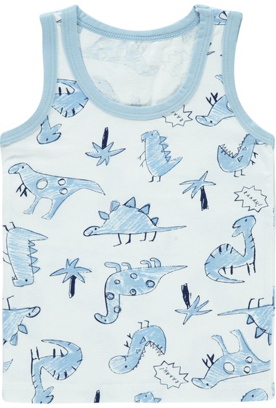 Donella Erkek Çocuk Atlet 2-8 Yaş Beyaz