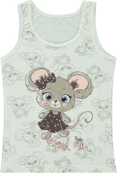 Donella Kız Çocuk Atlet 2-10 Yaş Ekru