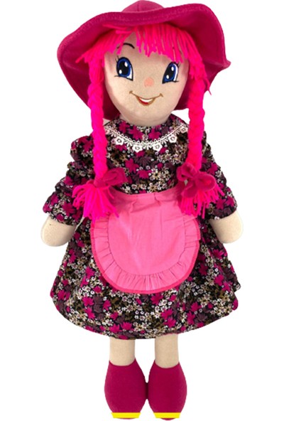 Eha Oyun ve Uyku Arkadaşı Pembe Saç ve Şapkalı Polar Kız Bebek Eha Oyun ve Uyku Arkadaşı Pembe Saç ve Şapkalı Polar Kız Bebek