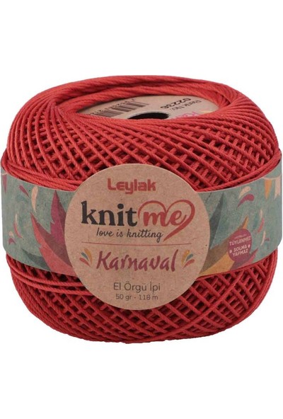 Leylak Knit Me Karnaval El Örgü Ipi Kiremit 02236 50 Gr.