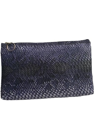 Edwol Kadın Renkli Desenli Çok Amaçlı El Çantası Mor