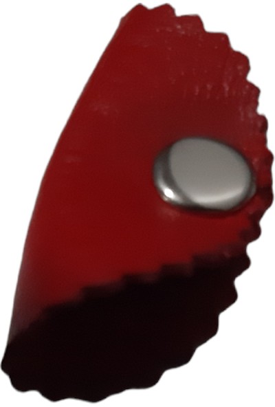 Balkonda Kulaklık ve Şarj Kablosu Toparlayıcı / 3 Adet Kırmızı/ Deri / Leather Balkonda Kulaklık ve Şarj Kablosu Toparlayıcı / 3 Adet Kırmızı/ Deri / Leather
