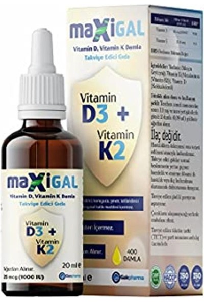 Maxigal Vitamin D, Vitamin K 20 Ml Damla