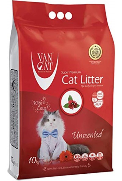 Vancat Kokusuz/renksiz Bentonite Kedi Kumu, 10 kg Vancat Kokusuz/renksiz Bentonite Kedi Kumu, 10 kg