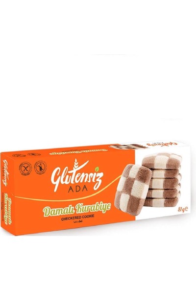 EKS Ticaret Glutensiz Ada Damalı Kurabiye 81 gr