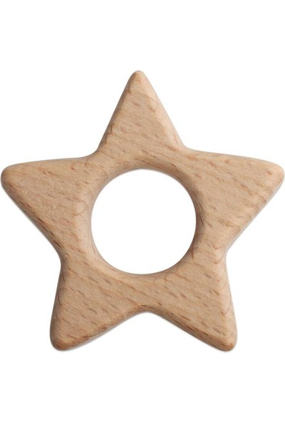 Simisso Amigurumi Diş Kaşıyıcı Ahşap Halka Yıldız