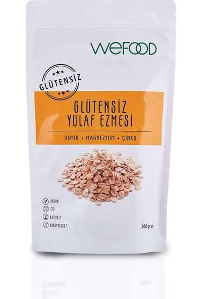 EKS Ticaret Wefood Yulaf Ezmesi Glutensiz 300 gr EKS Ticaret Wefood Yulaf Ezmesi Glutensiz 300 gr