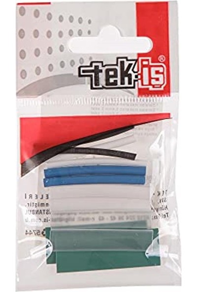 EKS Ticaret Tek-Iş 529335 Isı Ile Daralan Makaron Set, Karışık Renkli, 4 Cm, 12 Adet EKS Ticaret Tek-Iş 529335 Isı Ile Daralan Makaron Set, Karışık Renkli, 4 Cm, 12 Adet