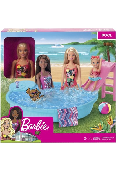Barbie Bebek ve Eğlenceli Havuzu Oyun Seti Barbie Bebek ve Eğlenceli Havuzu Oyun Seti