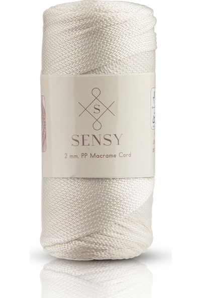 Sensy Premium Polyester Makrome Ipi 2 mm 200 gr Sensy Premium Polyester Makrome Ipi 2 mm 200 gr