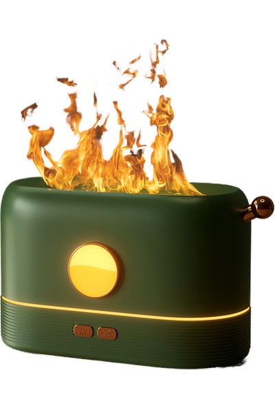 Solomon Alev Simulasyonlu Hava Nemlendirici - Yeşil (Yurt Dışından)