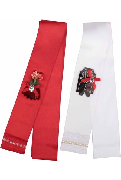 Simisso Gelin Damat Lüx Takı Kurdelesi 2'li Simisso Gelin Damat Lüx Takı Kurdelesi 2'li