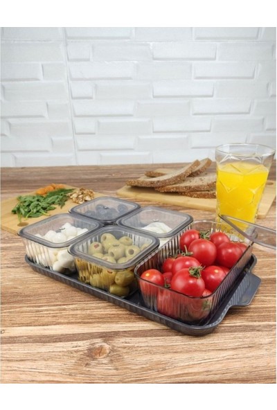 Digit Home 6’lı Kapaklı Kahvaltılık Seti Antrasit – F-232 Digit Home 6’lı Kapaklı Kahvaltılık Seti Antrasit – F-232