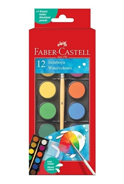 Faber-Castell Bls. Suluboya 12'li Küçük Boy Set Faber-Castell Bls. Suluboya 12'li Küçük Boy Set