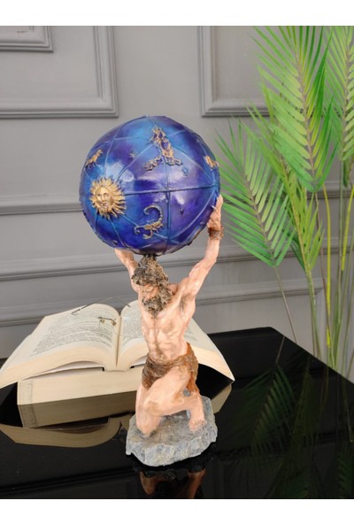 SZN Dekor Atlas Zeus Dünya Heykeli, Atlas Biblo, Ofis ve Ev Dekorasyonu Biblo SZN Dekor Atlas Zeus Dünya Heykeli, Atlas Biblo, Ofis ve Ev Dekorasyonu Biblo