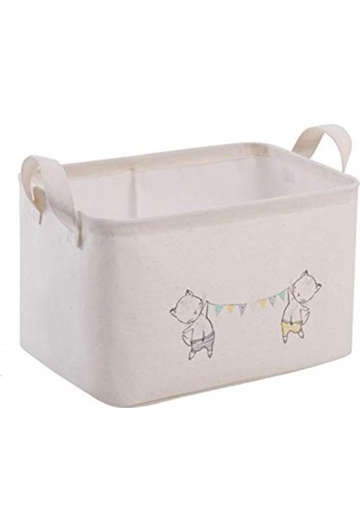 EKS Ticaret Ocean Home Sevimli Kedi Baskılı Çocuk Odası Dikdörtgen Sepet 30X21X18 EKS Ticaret Ocean Home Sevimli Kedi Baskılı Çocuk Odası Dikdörtgen Sepet 30X21X18