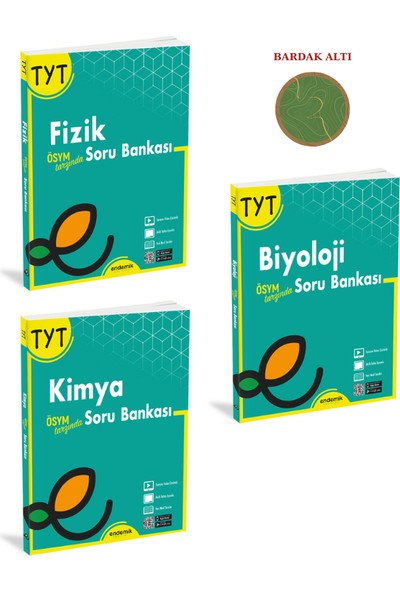 Endemik Yayınları TYT Fzk - Kim - Bio Set 3 Kitap Endemik Yayınları TYT Fzk - Kim - Bio Set 3 Kitap