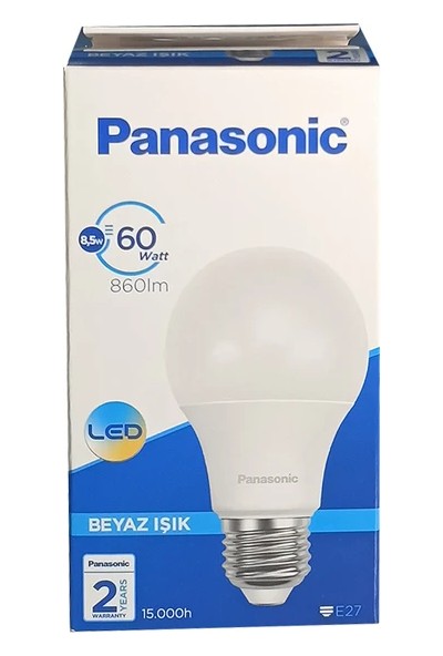 Panasonic 8,5W Beyaz LED Ampul