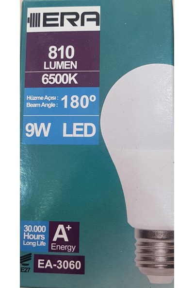 9W LED Ampul Beyaz Işık