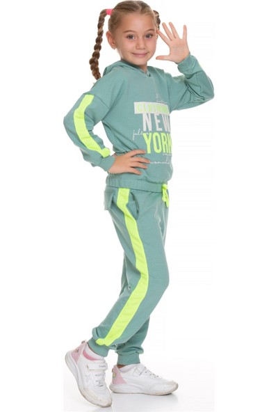Cici Time New York Nakışlı Kapşonlu Takım
