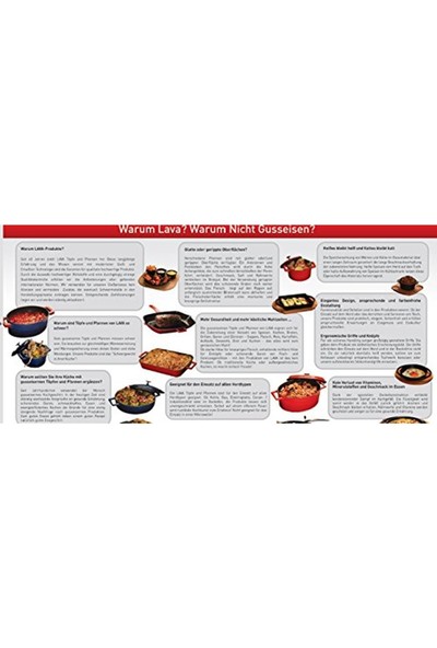 EKS Ticaret Lava Metal Döküm Yuvarlak Tencere, 20 cm