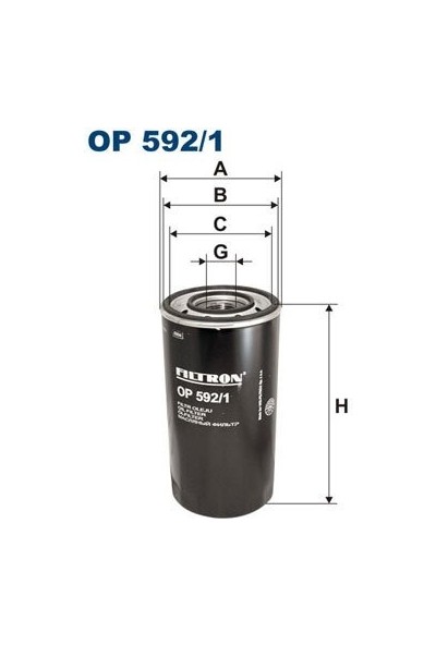 (FILTRONOP592/1)YAĞ Filtresi Iveco