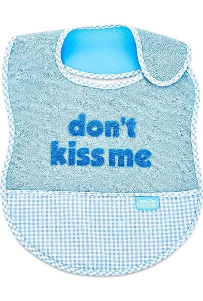 Babyjem Lüks Öpme Beni Mama Önlüğü 032 Mavi