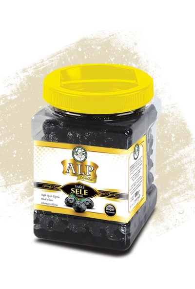 Alp Taş Baskılı Doğal Yağlı Sele Siyah Zeytin Süper Boy 1000 gr Alp Taş Baskılı Doğal Yağlı Sele Siyah Zeytin Süper Boy 1000 gr