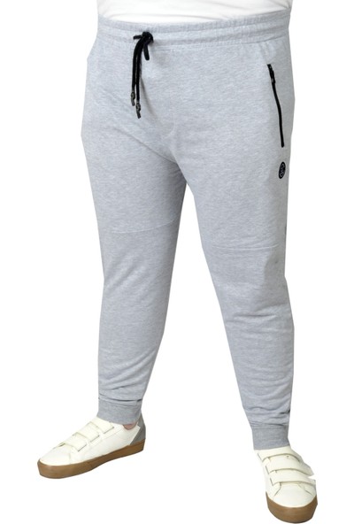 ModeXL Büyük Beden Eşofman Altı Darpaça Zippered 22501 Grimelanj