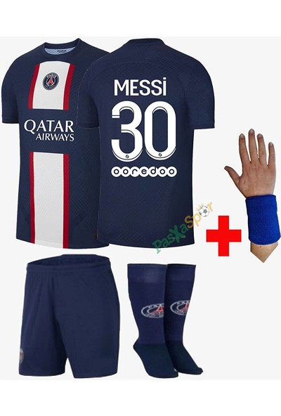 Pasxaspor Yeni Sezon Psg Messi Çocuk Messi Maç Forması Şort Çorap Bileklik Hediyeli Pasxaspor Yeni Sezon Psg Messi Çocuk Messi Maç Forması Şort Çorap Bileklik Hediyeli